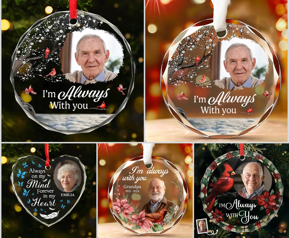 Memorial human glass Ornament 1009 – PawUnique